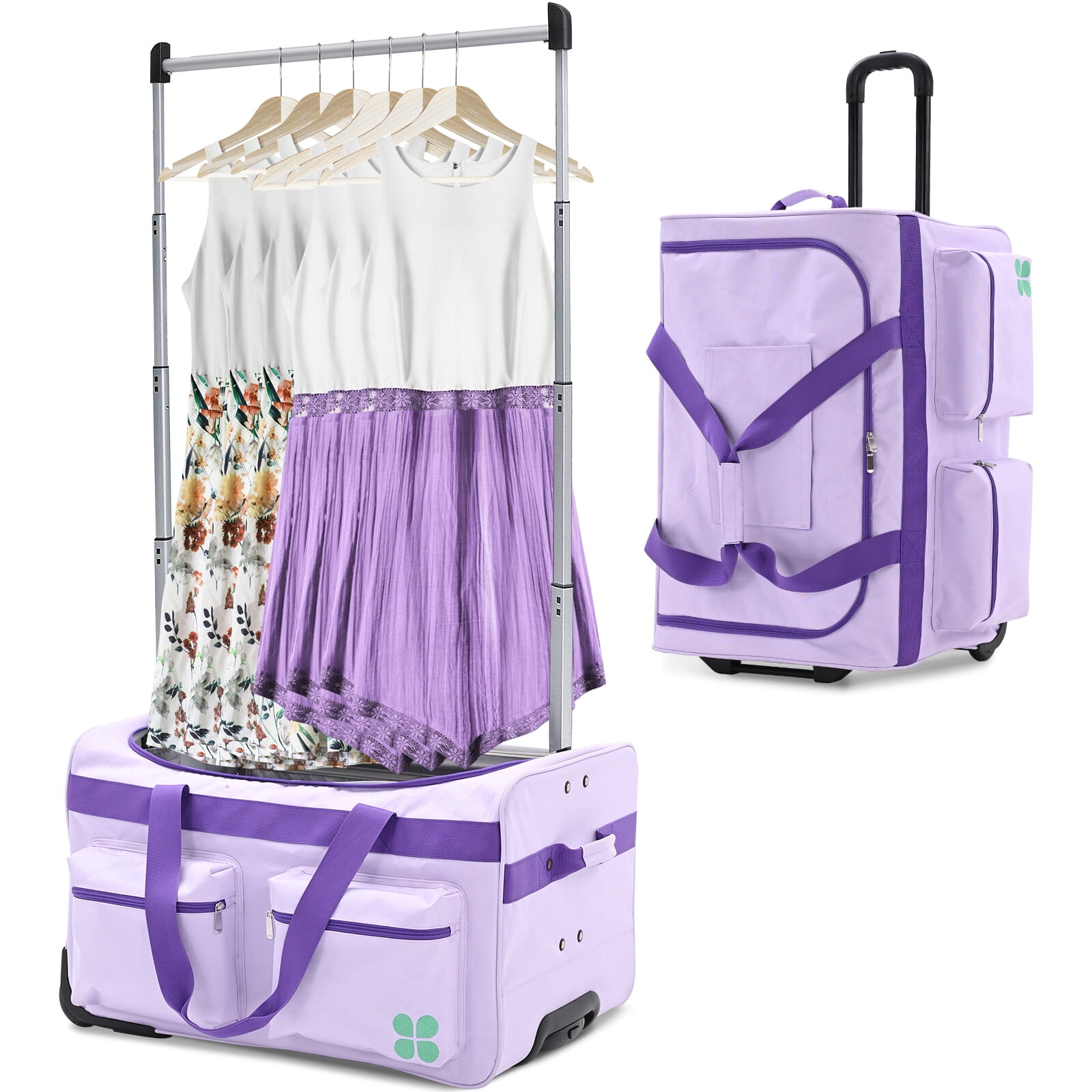 SparkTrend 27 inches Dance Bag With Garment Rack Dance Competition Bag ...
