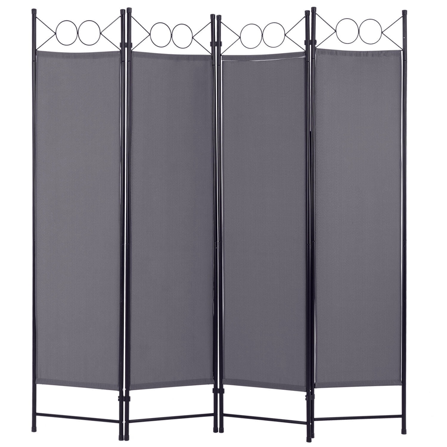 SparkTrend 4 Panel Room Divider 6 Ft Tall Folding Privacy Screen Room ...