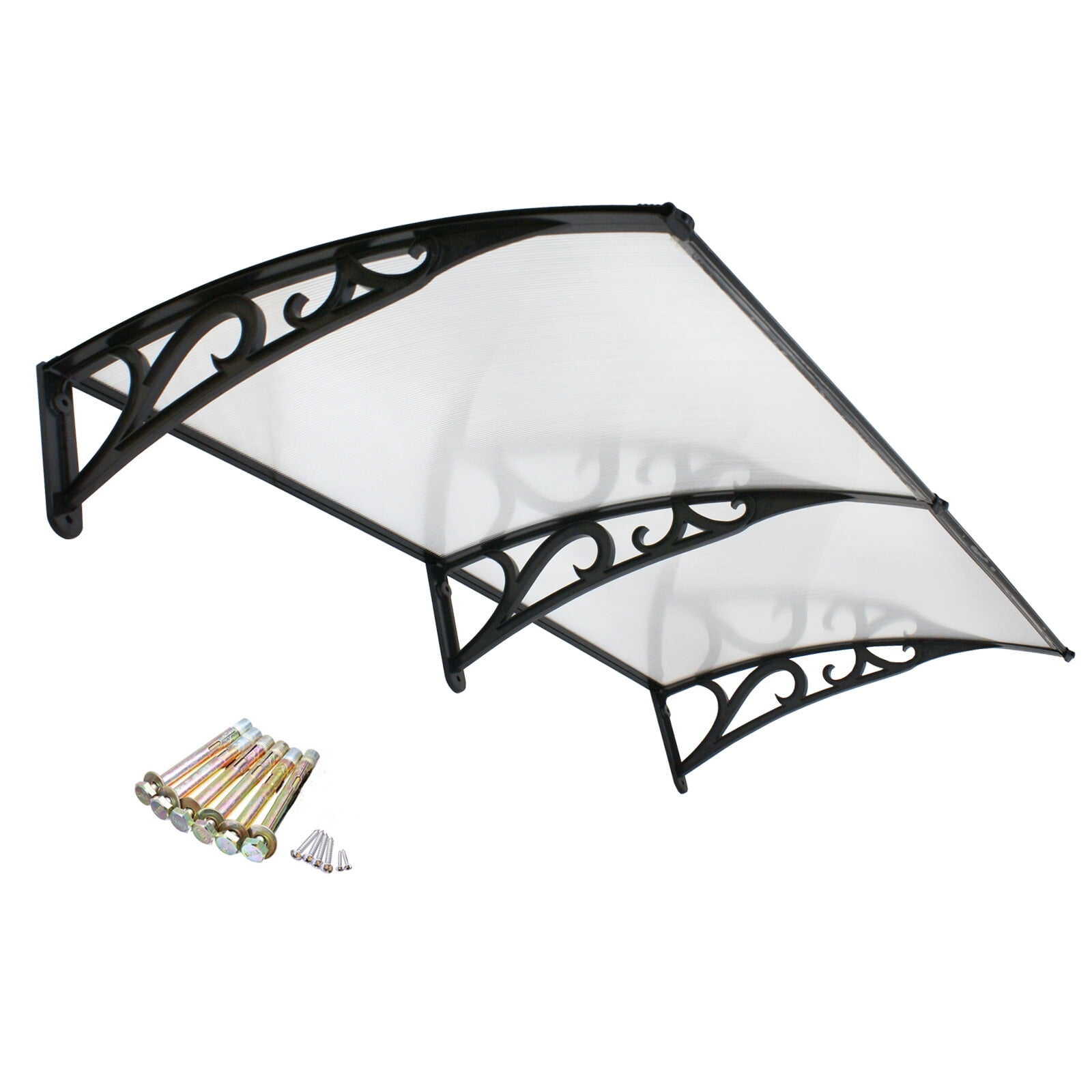 SparkTrend 40x80 Inch Outdoor Window Awning Polycarbonate Door Patio ...