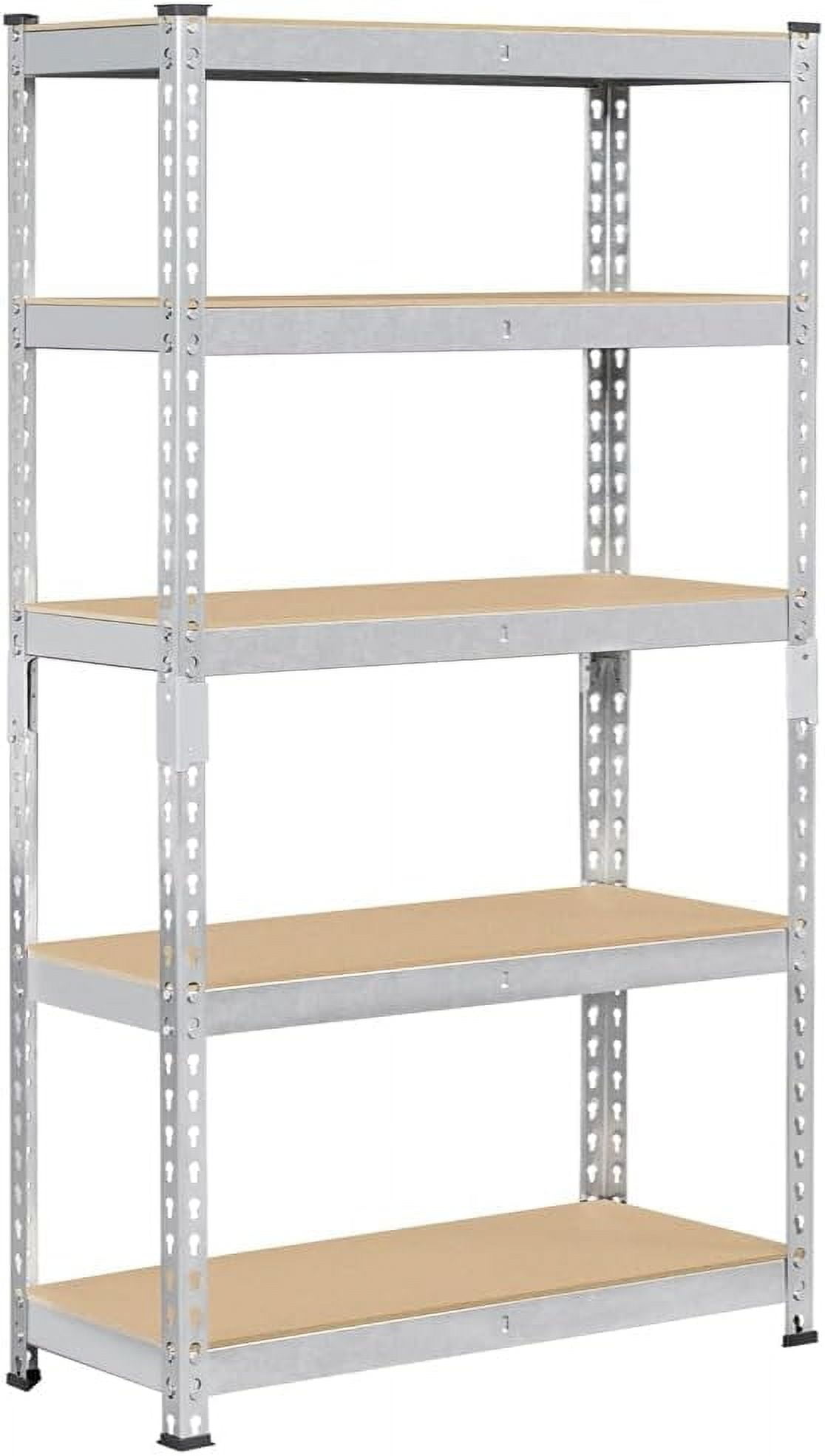 SparkTrend 5-Tier Utility Shelves, Metal Storage Shelves, Adjustable ...