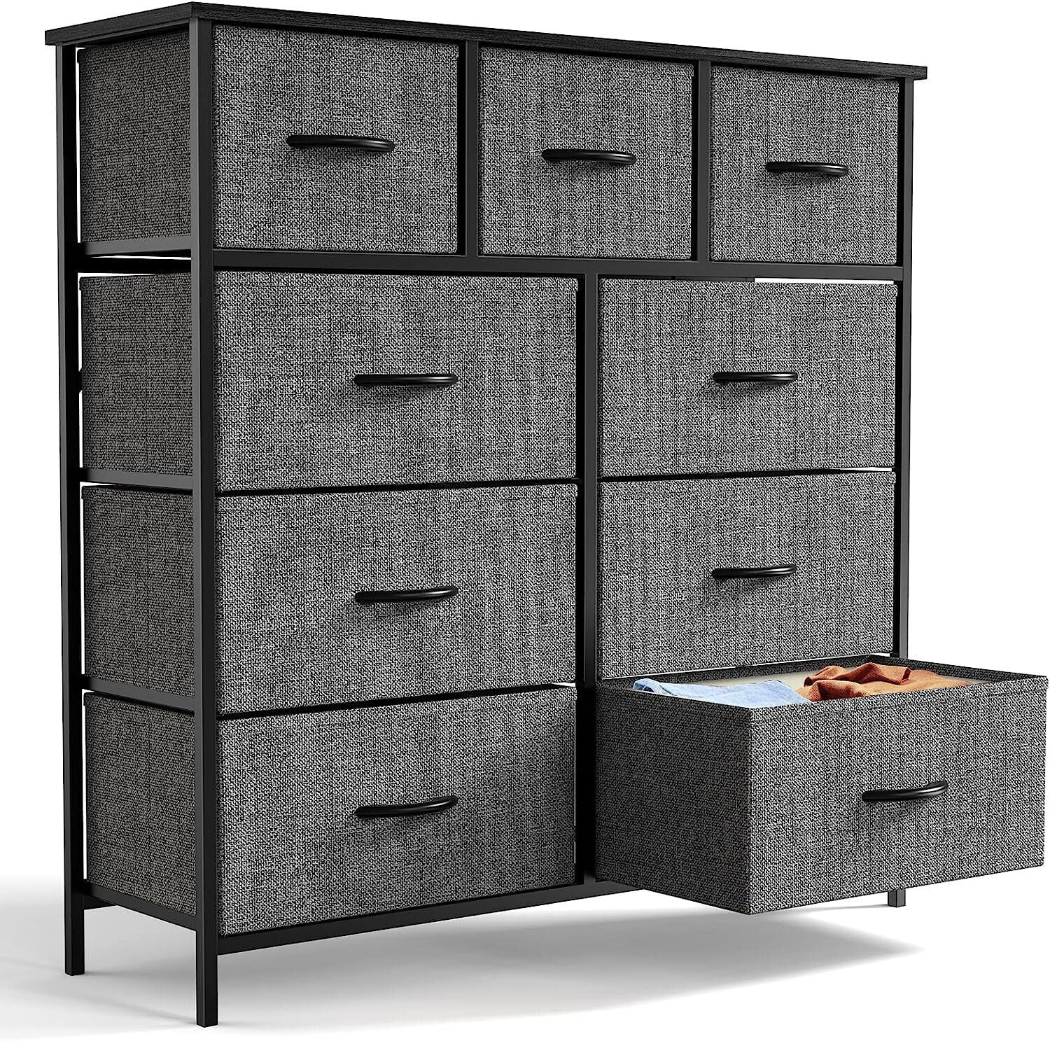 SparkTrend 9 Drawers Dresser for Bedroom, Fabric Storage Tower for ...