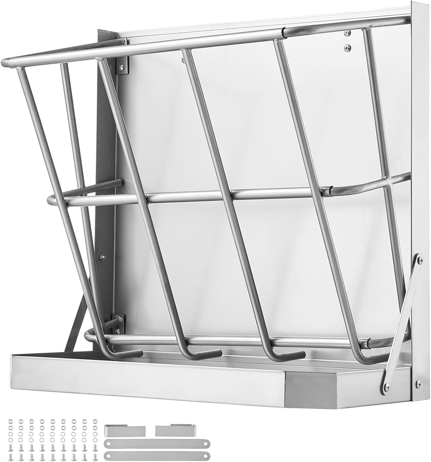 SparkTrend Goat Hay Feeder, 21 Gallons Large Capacity, 2 in 1 Hay and ...