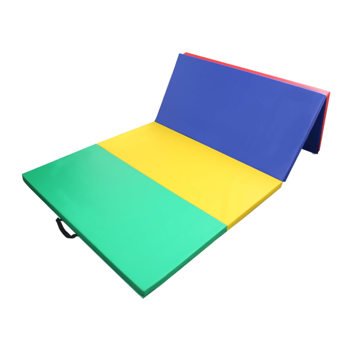 SparkTrend Gymnastics Gym Mat 4'X8'X2" Folding Fitness Yoga Stretching ...