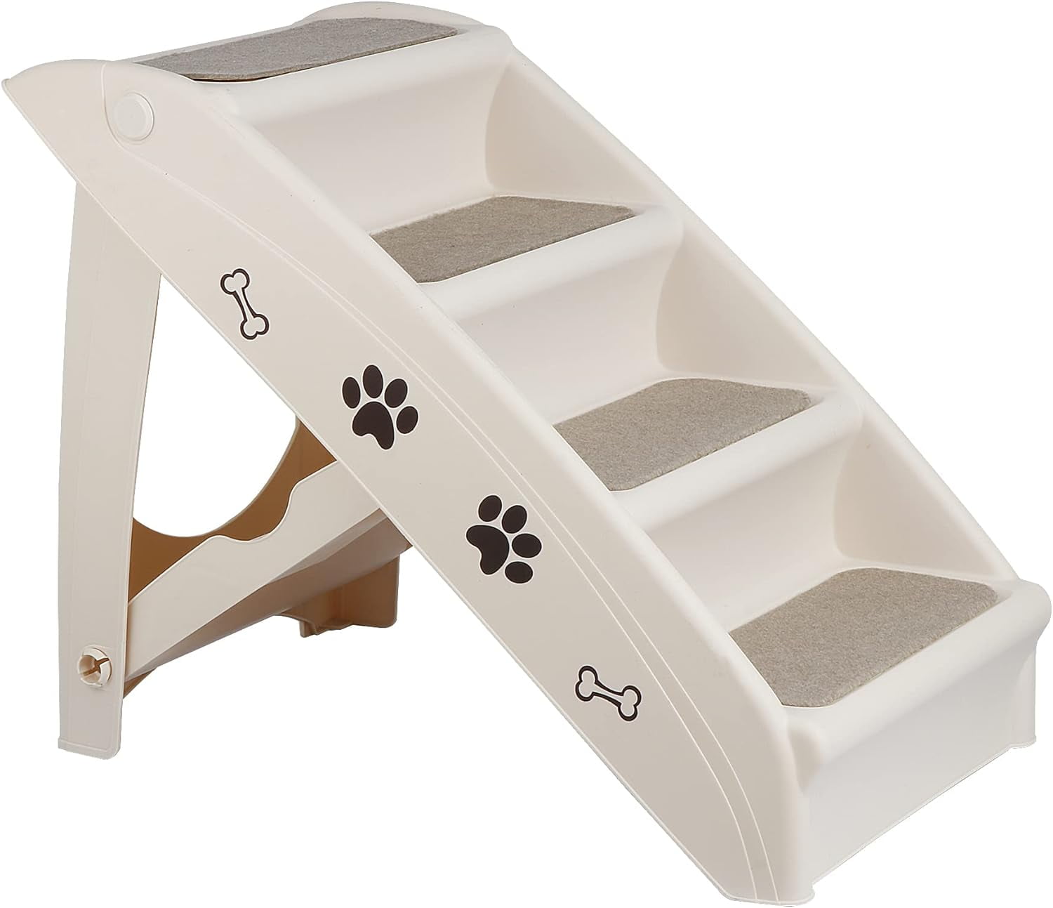 SparkTrend Pet Dog Stairs Steps, Foldable Steps for Dogs and Cats, Pet ...