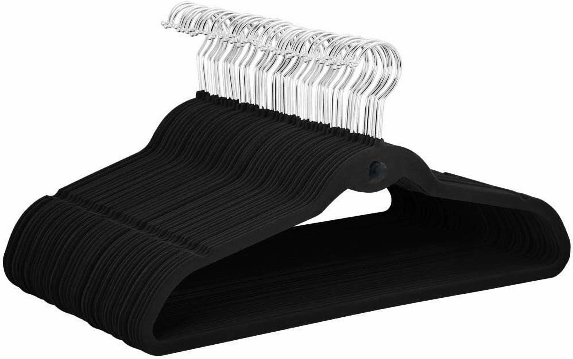 SparkTrend Premium Cascading Velvet Hangers 100 Pack - Non Slip Hangers ...