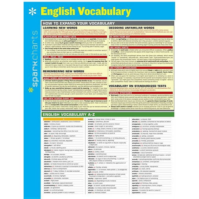 Sparkcharts: English Vocabulary Sparkcharts: Volume 15 (Other ...
