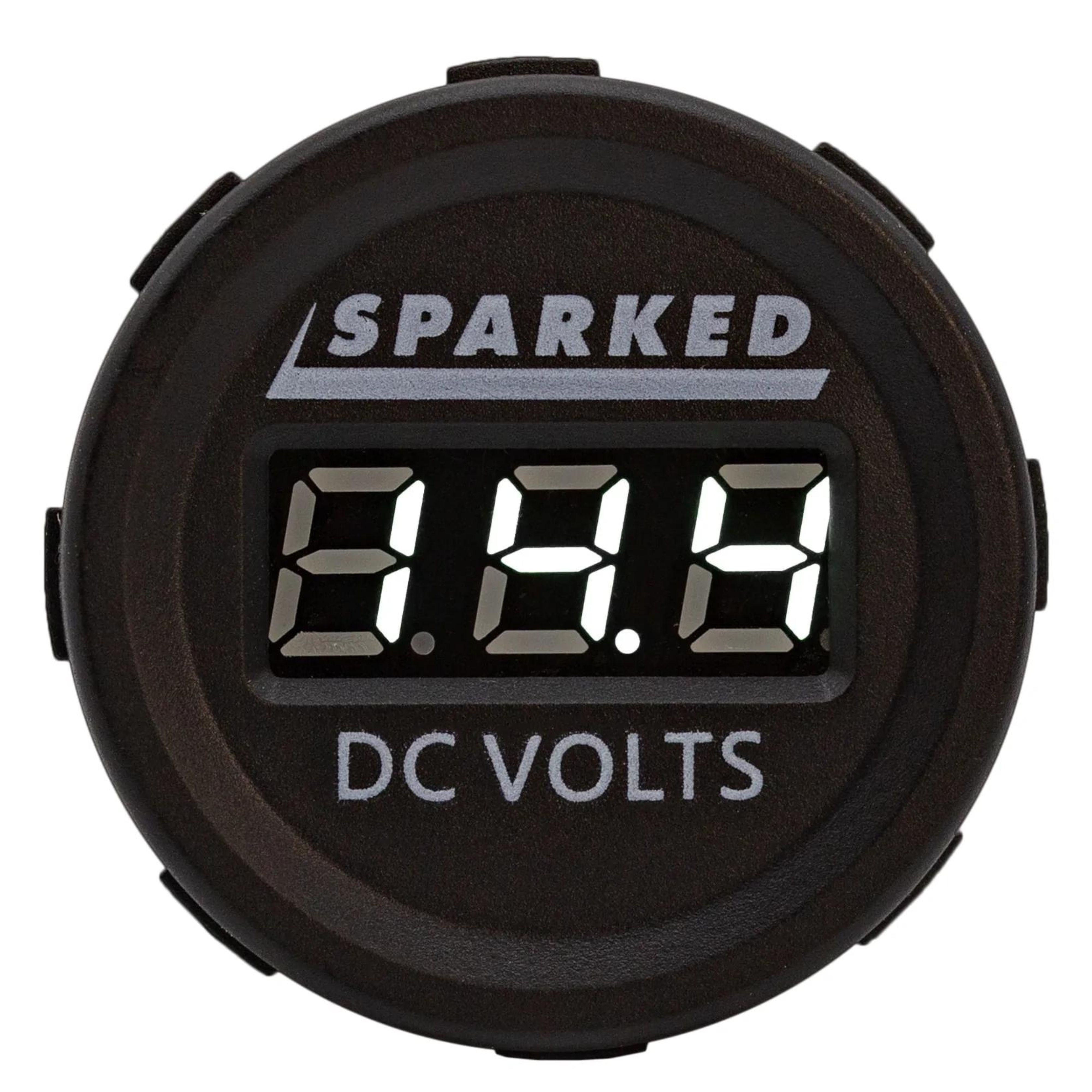 Sparked Innovations Single Display 12V DC Voltmeter Battery Voltage ...