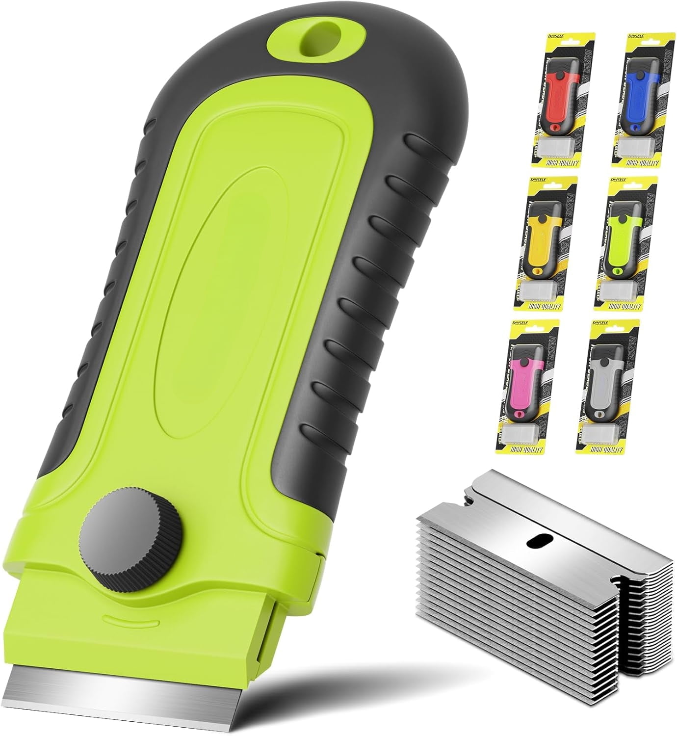 Sparklane - 1 Pack Razor Blade Scraper with 15 Extra Blades, Scraper ...