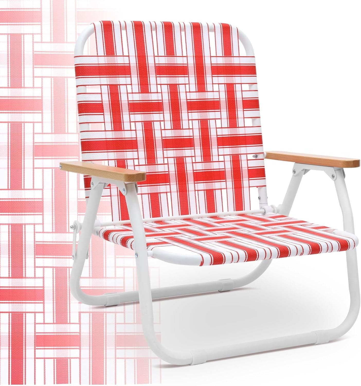 Sparklane Camping Chair, Beach Chair for Adults with Highback, Folding ...