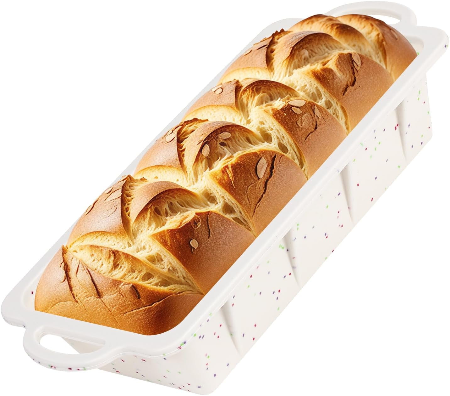 Sparklane Silicone Loaf Pan with Metal Frame, Nonstick 10 x 4.8 x 2.3 ...