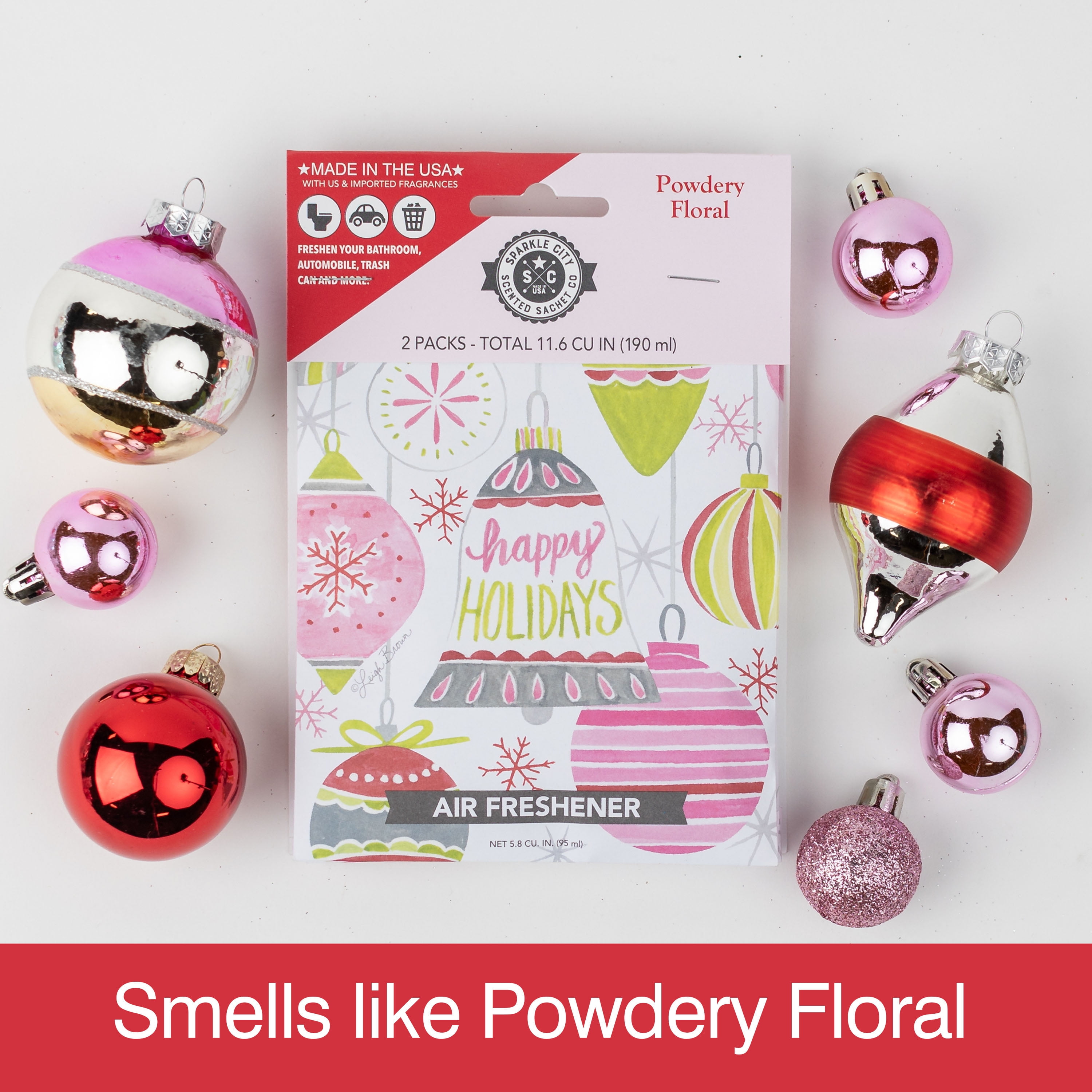 Sparkle City Scented Sachet 2 Pack, Happy Holidays - Walmart.com