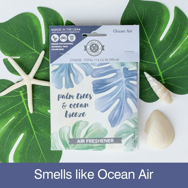 Sparkle City Scented Sachet 2 Pack, Palm Trees & Ocean Breeze - Walmart.com