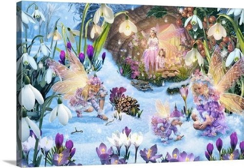 Sparkle Fairies Jigsaw Puzzle, Winter Fairies, 500 Pc - Walmart.com