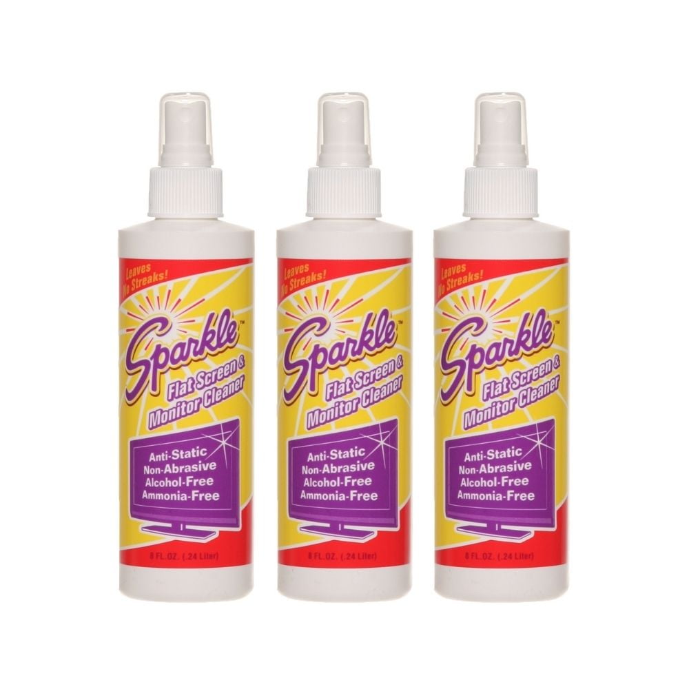 Sparkle Flat Screen & Monitor Cleaner Spray, Ammonia-Free, Alcohol-Free ...