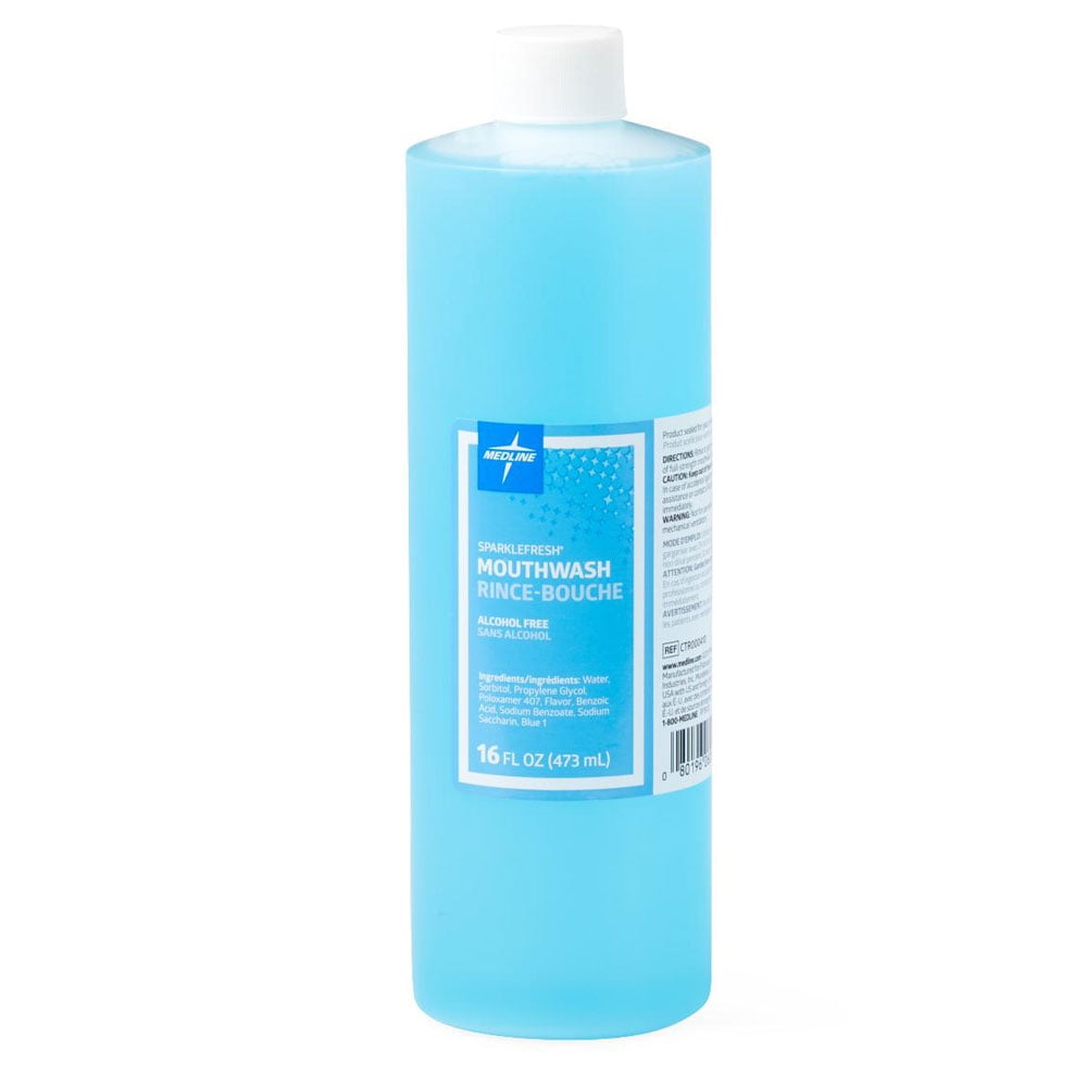 Sparkle Fresh Alcohol-Free Mouthwash, 16 oz. One Bottle - Walmart.com