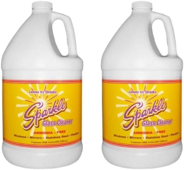 Sparkle Glass Cleaner Spray Refill Bottle, Ammonia-Free Glass Cleaner ...