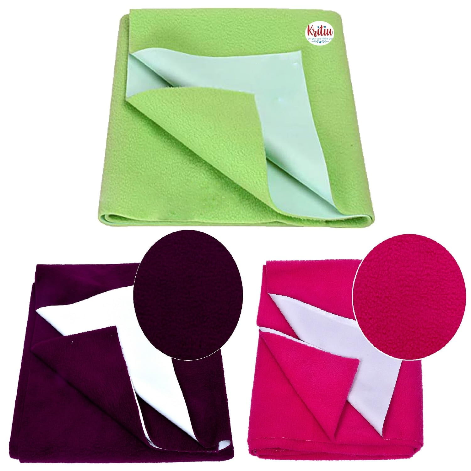 Sparkle Joy AntiPiling Fleece Extra Absorbent Quick Dry Sheet for New ...