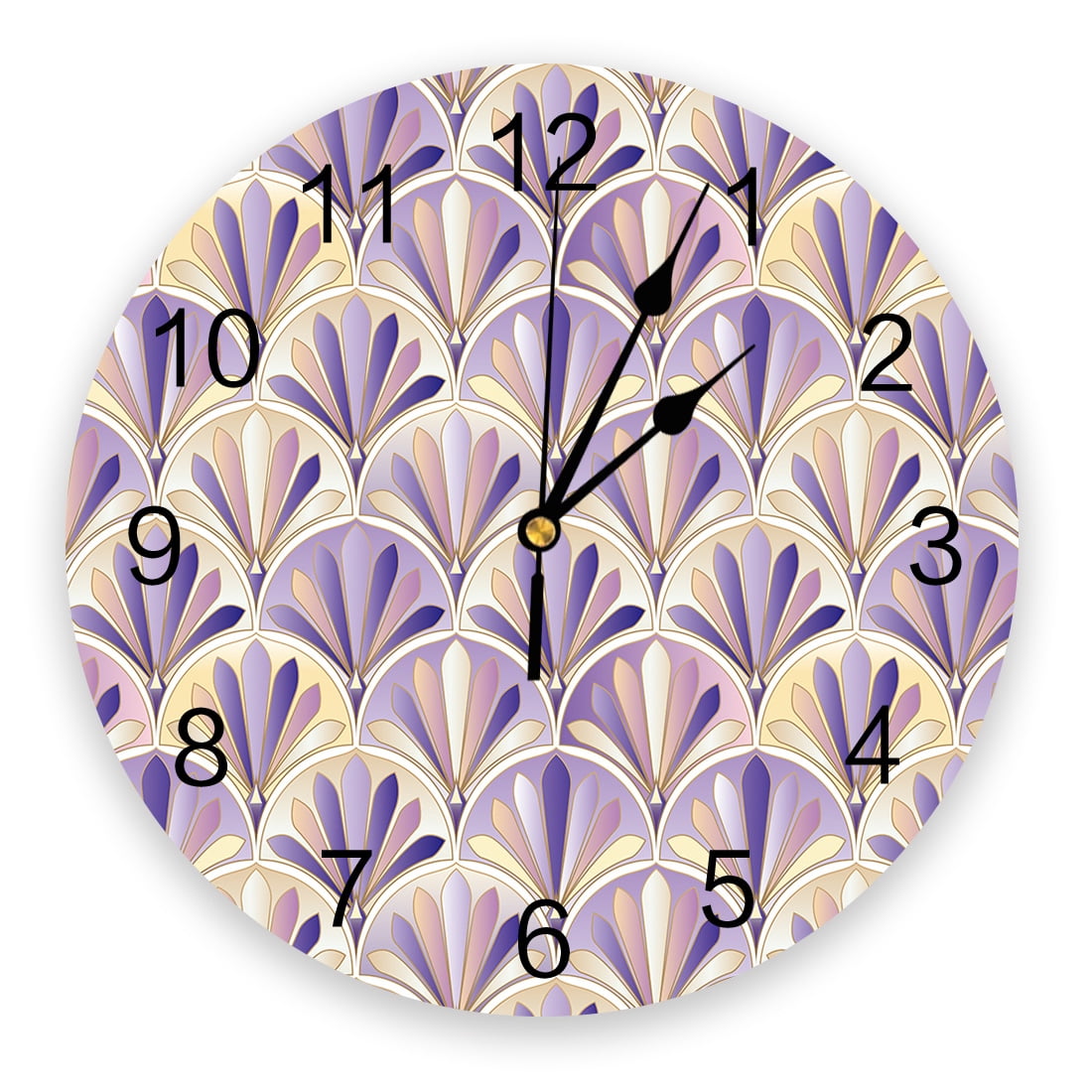 Sparkle Mermaids Geometry 3D Wall Clock Modern Design Brief Living Room ...