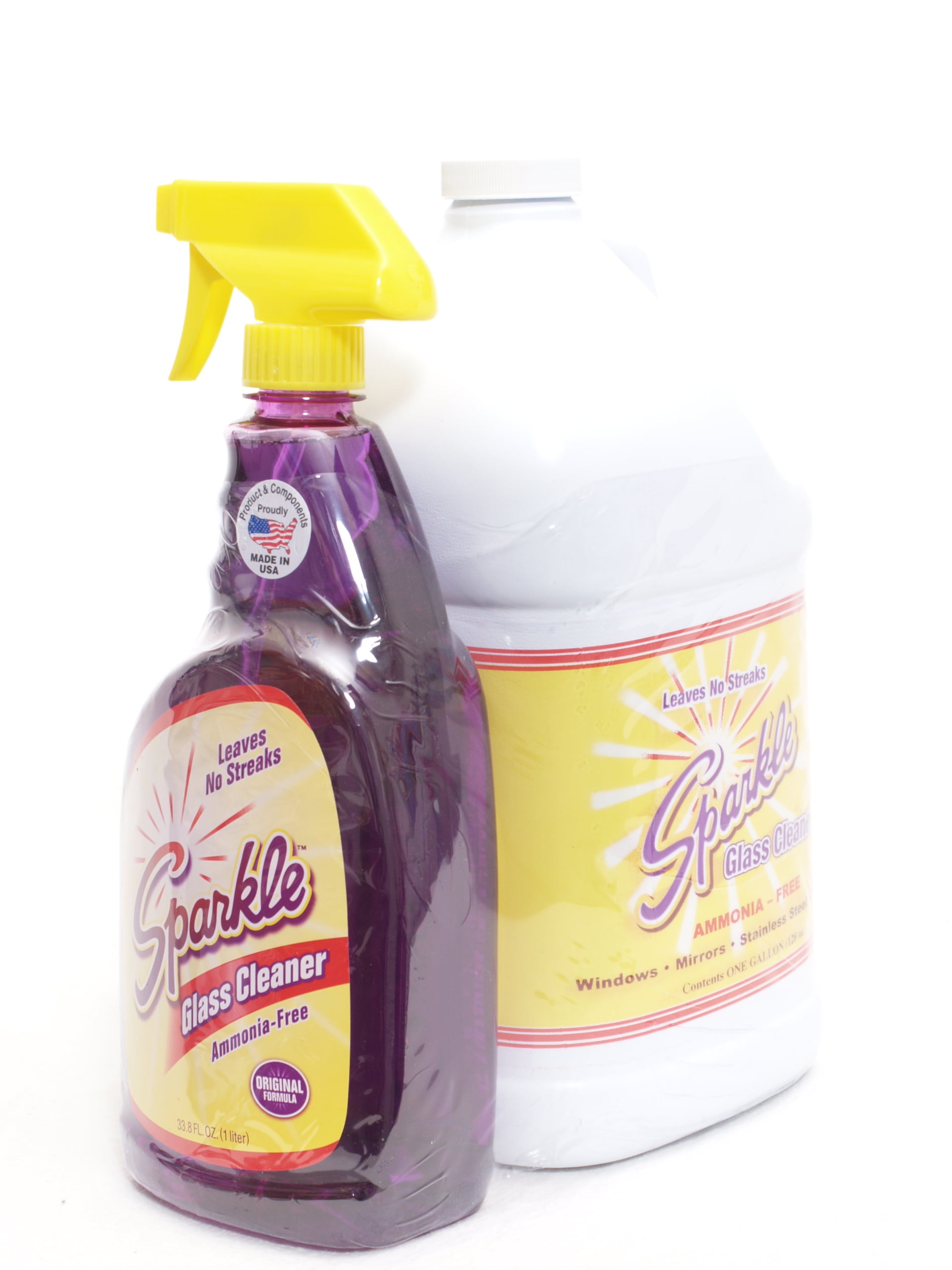 Sparkle Original Purple Formula Glass Cleaner, Spray Bottle & Gallon ...
