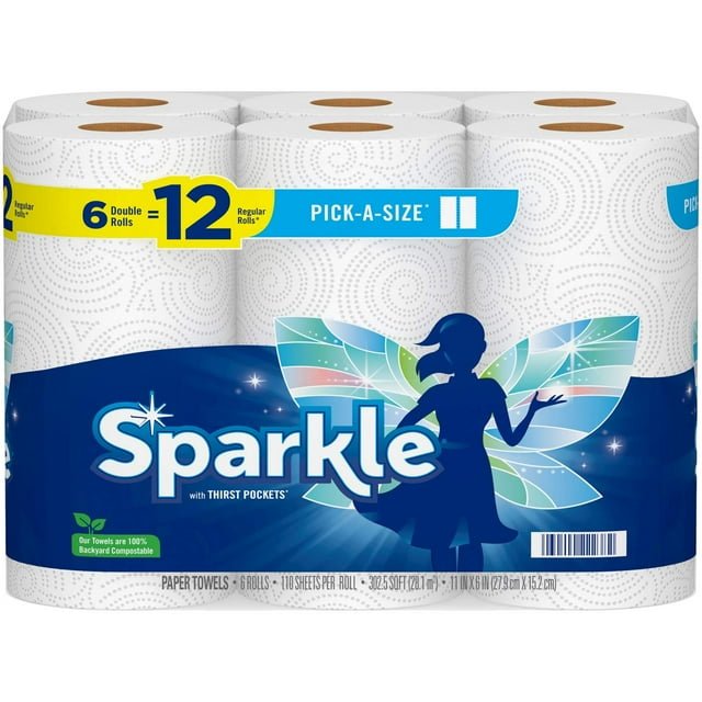 Sparkle Pick-A-Size Towels | Hand stickers for retail - Walmart ...