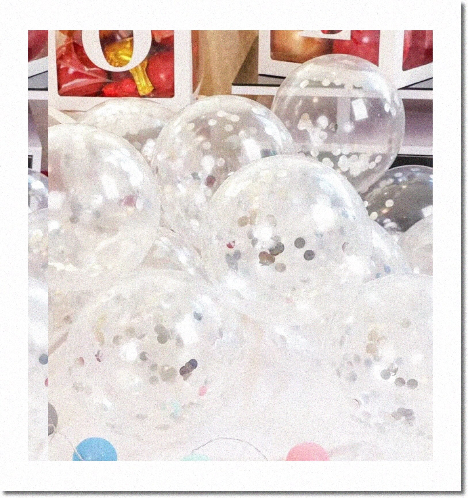 Sparkle & Pop Party Pack: 30 Silvery Sequin & Multicolored Latex ...