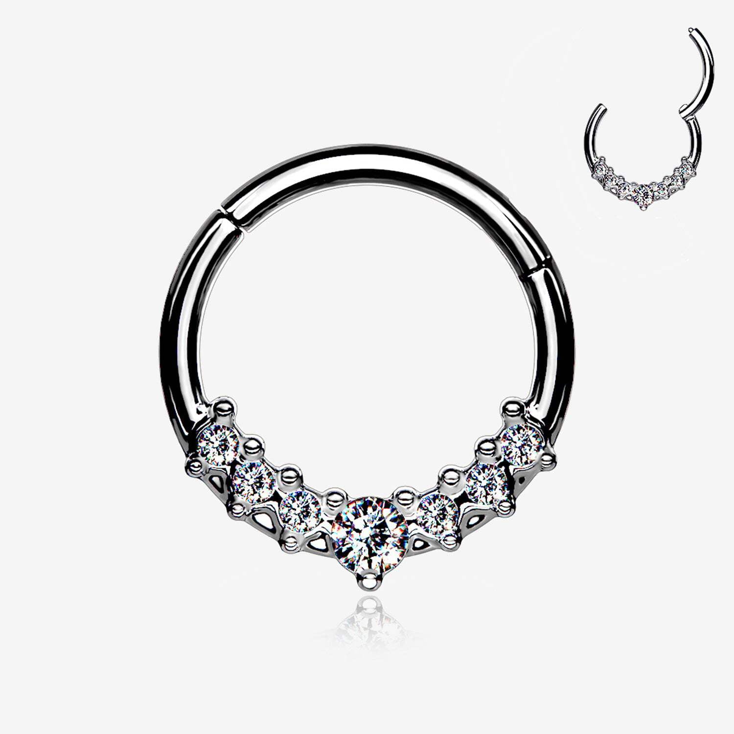 Sparkle Princess Journey Seamless Clicker Hoop Ring - Walmart.com