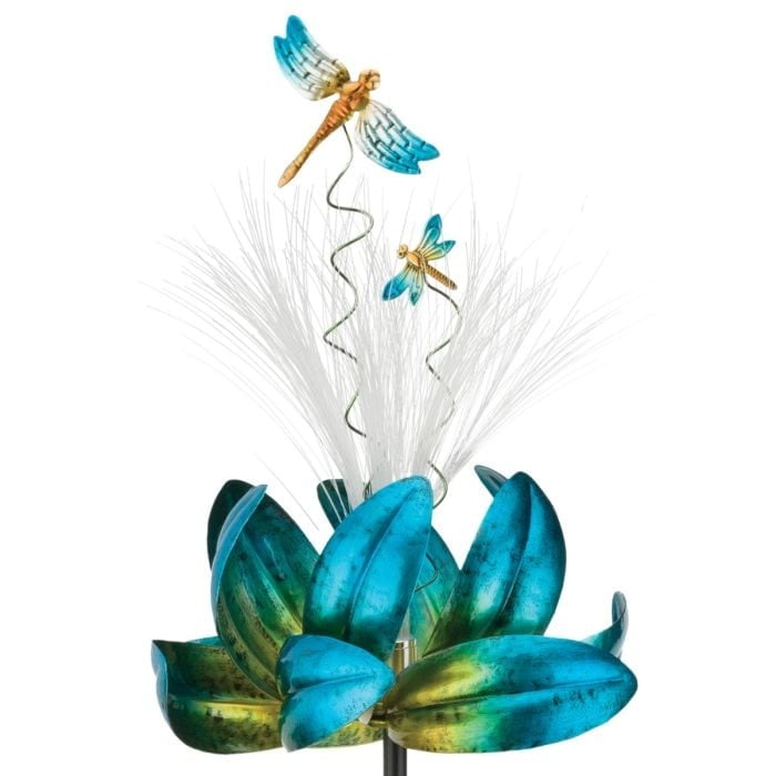 Sparkle Solar Spinner Stake - Dragonfly - Walmart.com