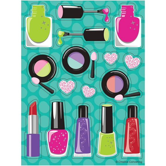 Sparkle Spa Party Stickers, 4pk - Walmart.com