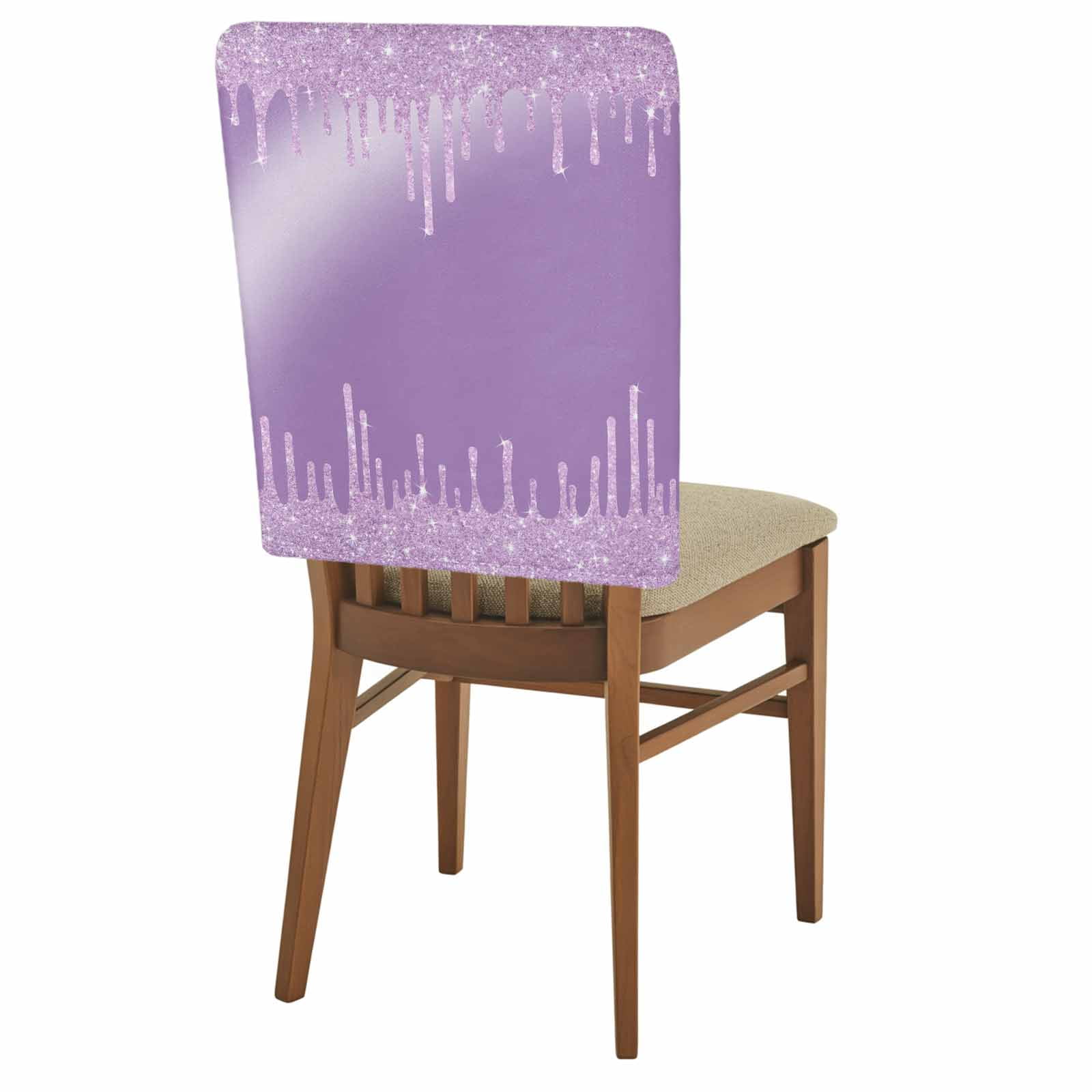 Sparkle Star Chair Back Covers Set of 8, Gradient Dark Purple ...