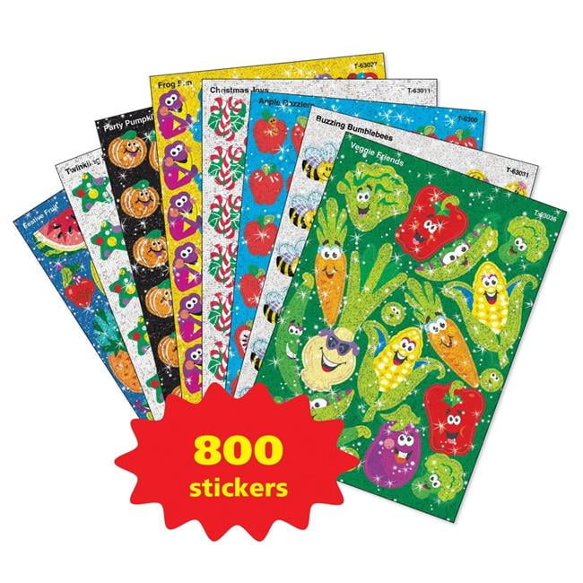 Sparkle Stickers Assortment Pack - 800 Stickers - Walmart.com