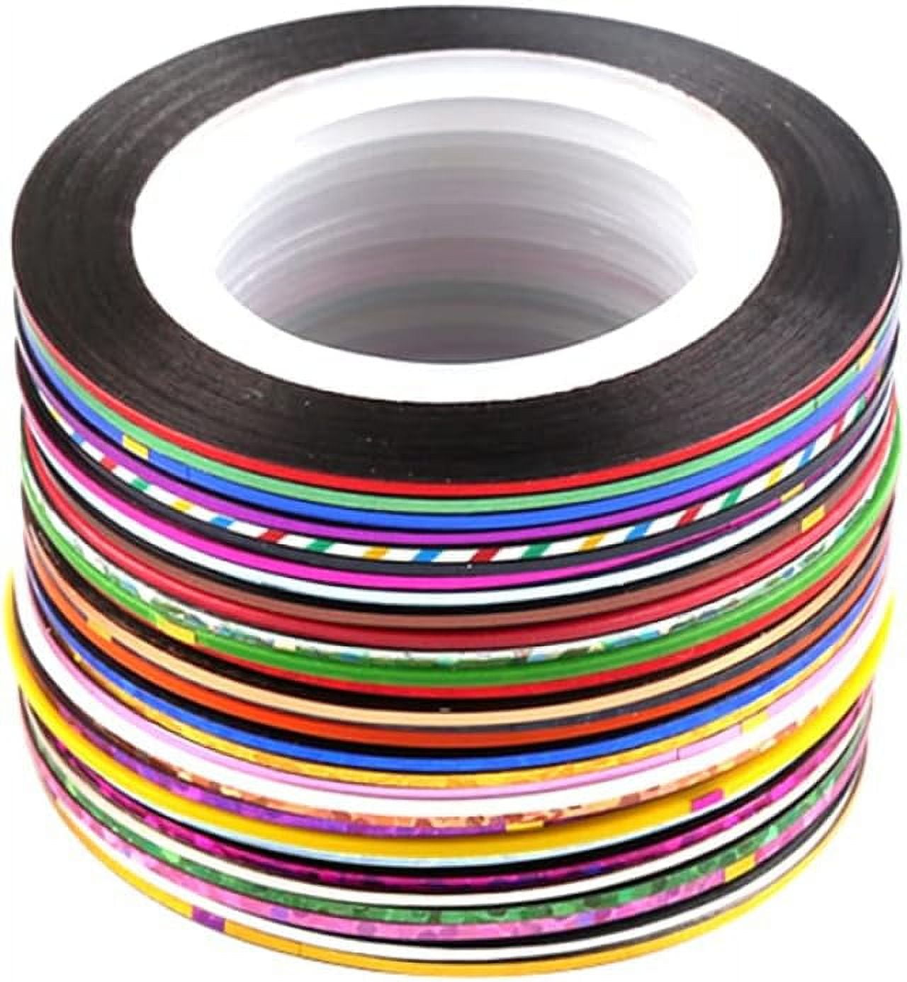 Sparkle Stickers Glitter Nail Stickers 30 Rolls 1mm Nail Art Line ...