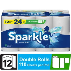 Great Value Ultra Strong Paper Towels White 12 Double Rolls 110 Sheets ...