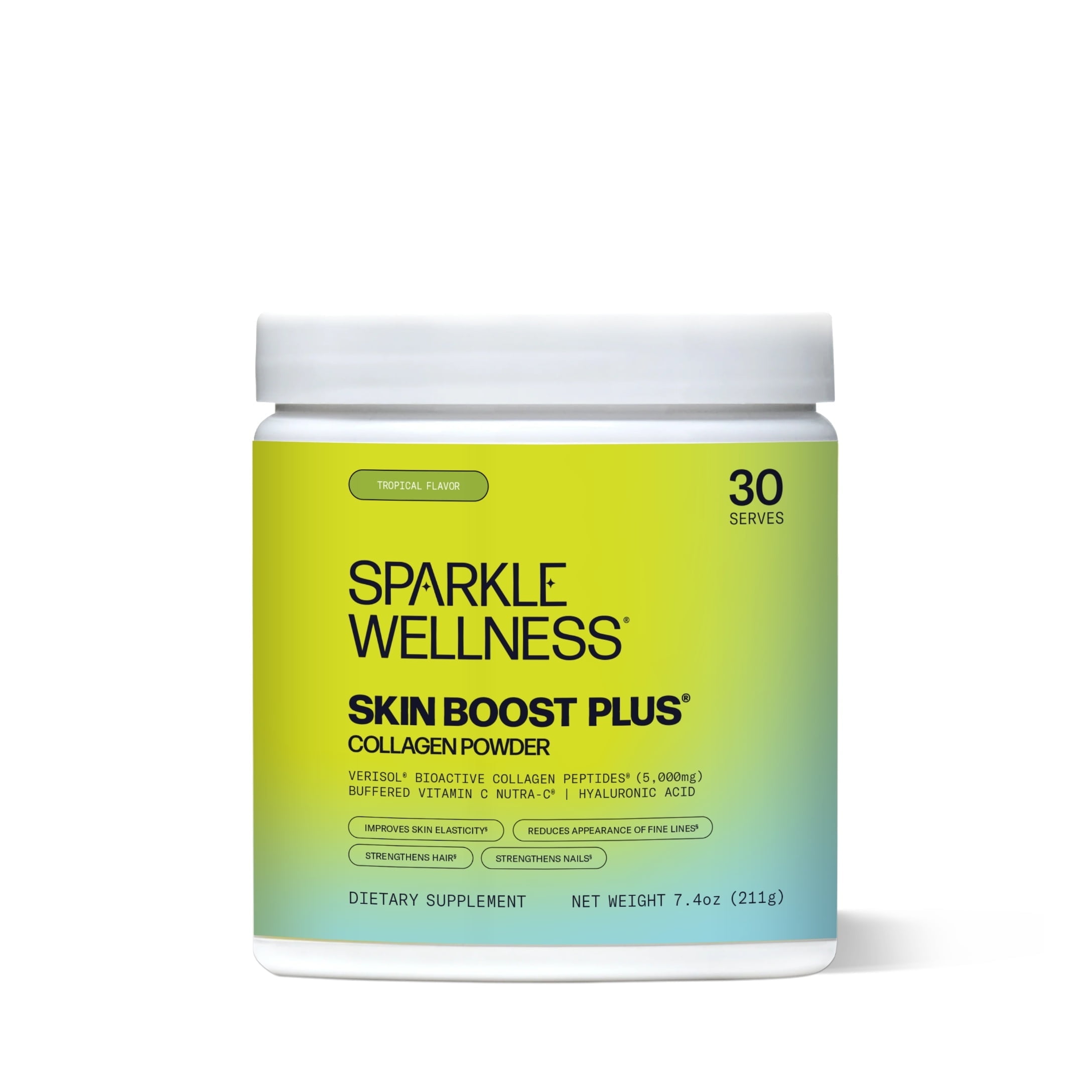 Sparkle Wellness Skin Boost Plus (Tropical) [30-Serves] Collagen Powder ...