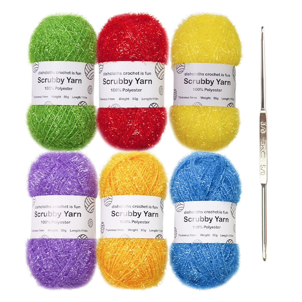 Sparkles Dish Scrubby Yarn for Dishcloths Crocheting Handmade Scrubby ...