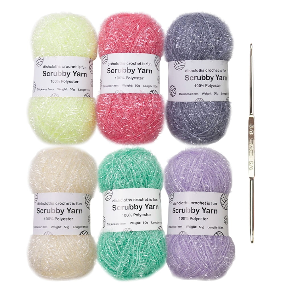 Sparkles Dish Scrubby Yarn for Dishcloths Crocheting Handmade Scrubby ...