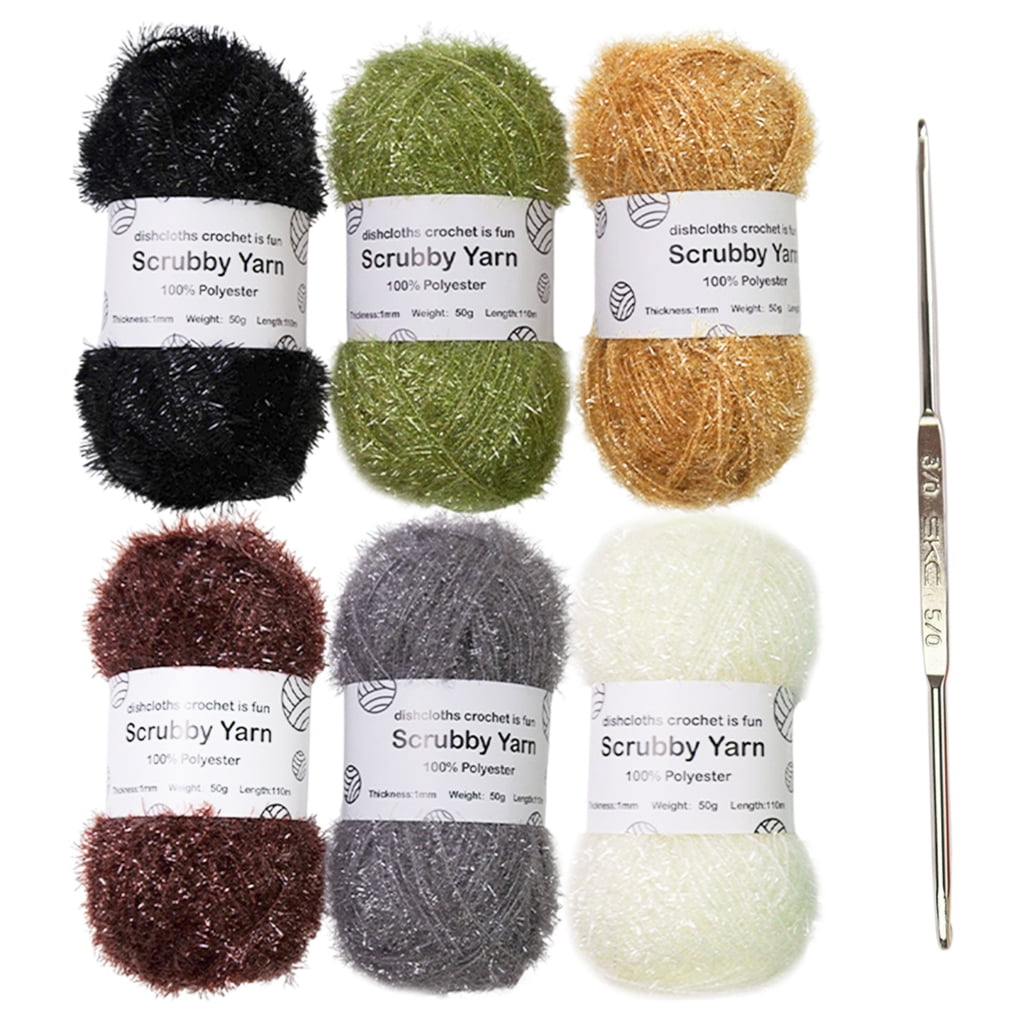 Sparkles Dish Scrubby Yarn for Dishcloths Crocheting Handmade Scrubby ...