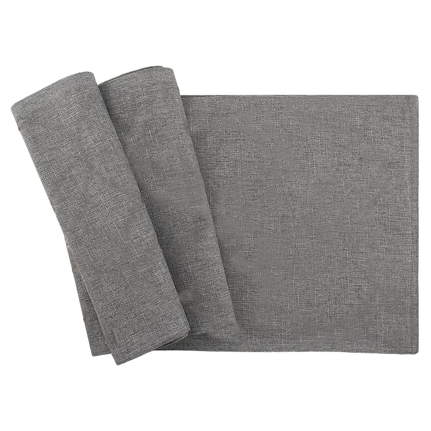 Sparkles Home Plain Table Runner Gray - Walmart.com