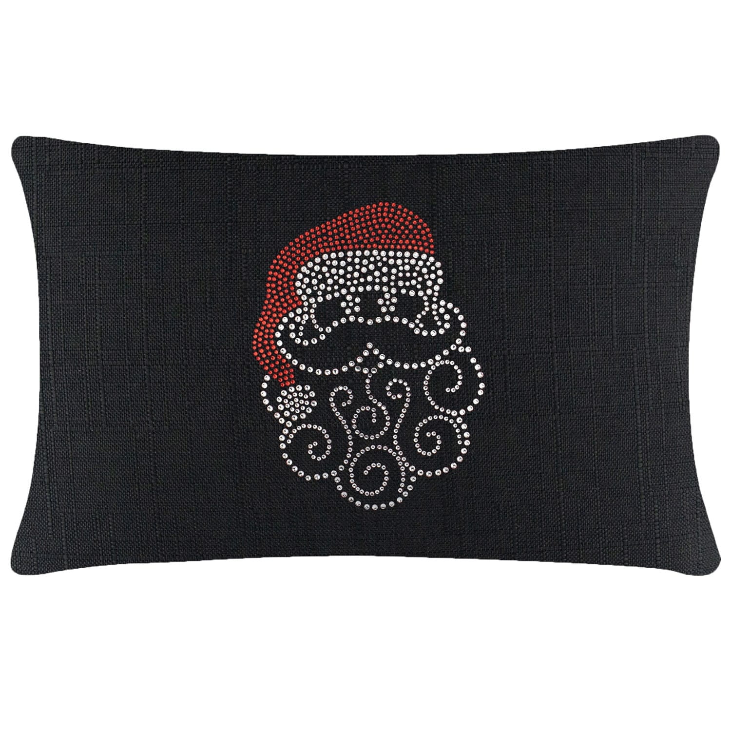 Sparkles Home Santa Rhinestone Pillow Ebony 14x20 - Walmart.com