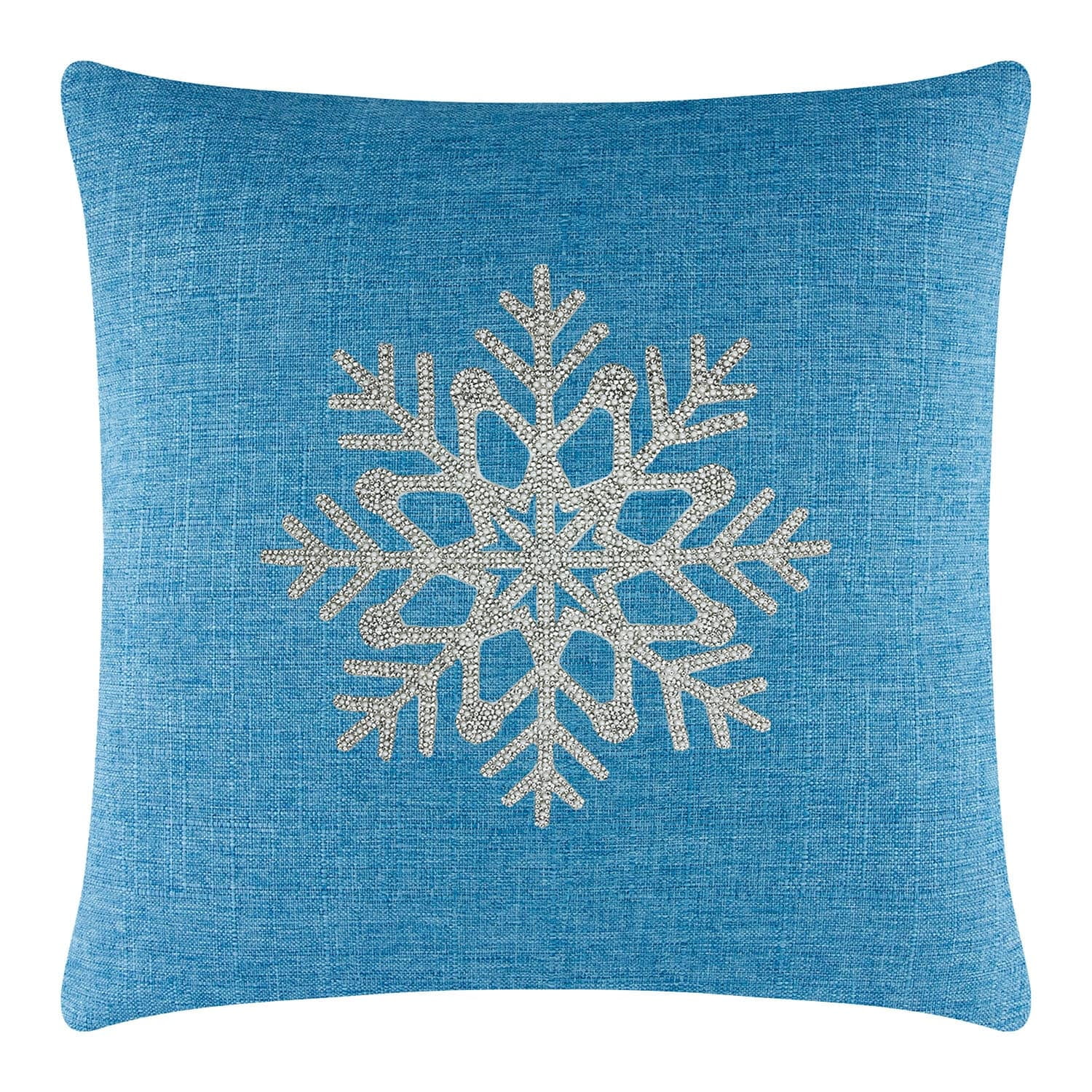 Sparkles Home Rhinestone Snowflake Pillow Aqua 20x20 - Walmart.com