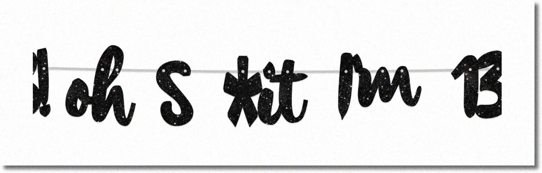 Sparkling 13th Birthday Bash - Glittery Black Backdrop Banner for Boys ...