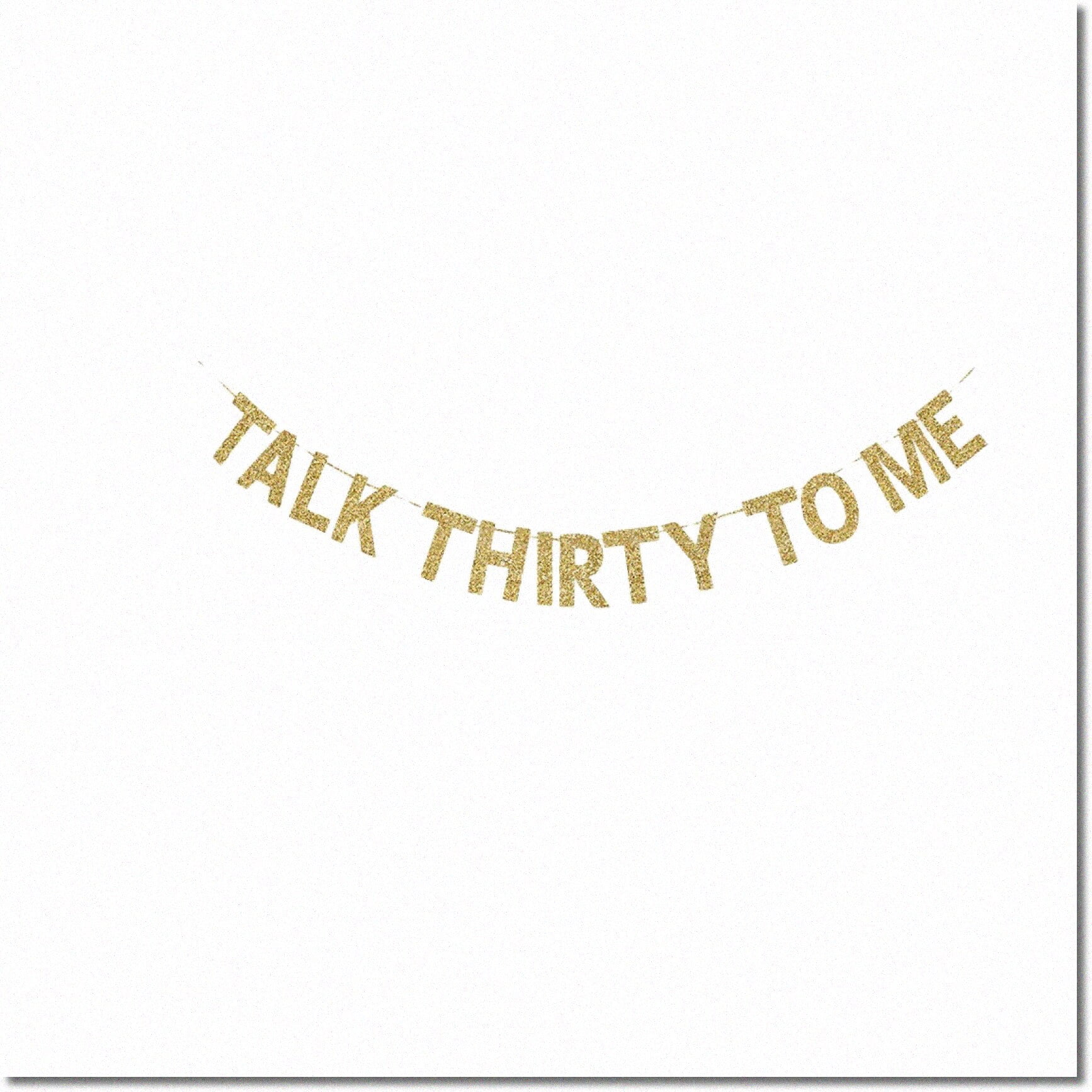 Sparkling 30th Birthday Conversation Starter Banner - Vibrant Gold ...