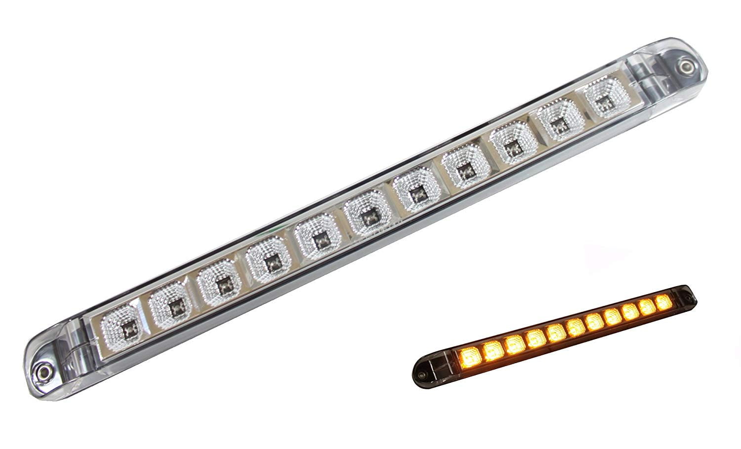 Sparkling Amber LED 17 Identification Light Bar - Walmart.com