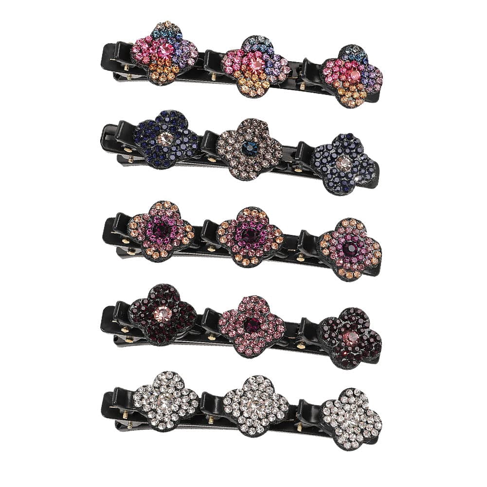Sparkling Braided Hair Clip for Women Lift Up Style Hair Clip with 3 ...