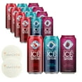 Sparkling + Caffeine Sparkling Water 3 flavors Cans Black Raspberry Cherry Vanilla Blue ...