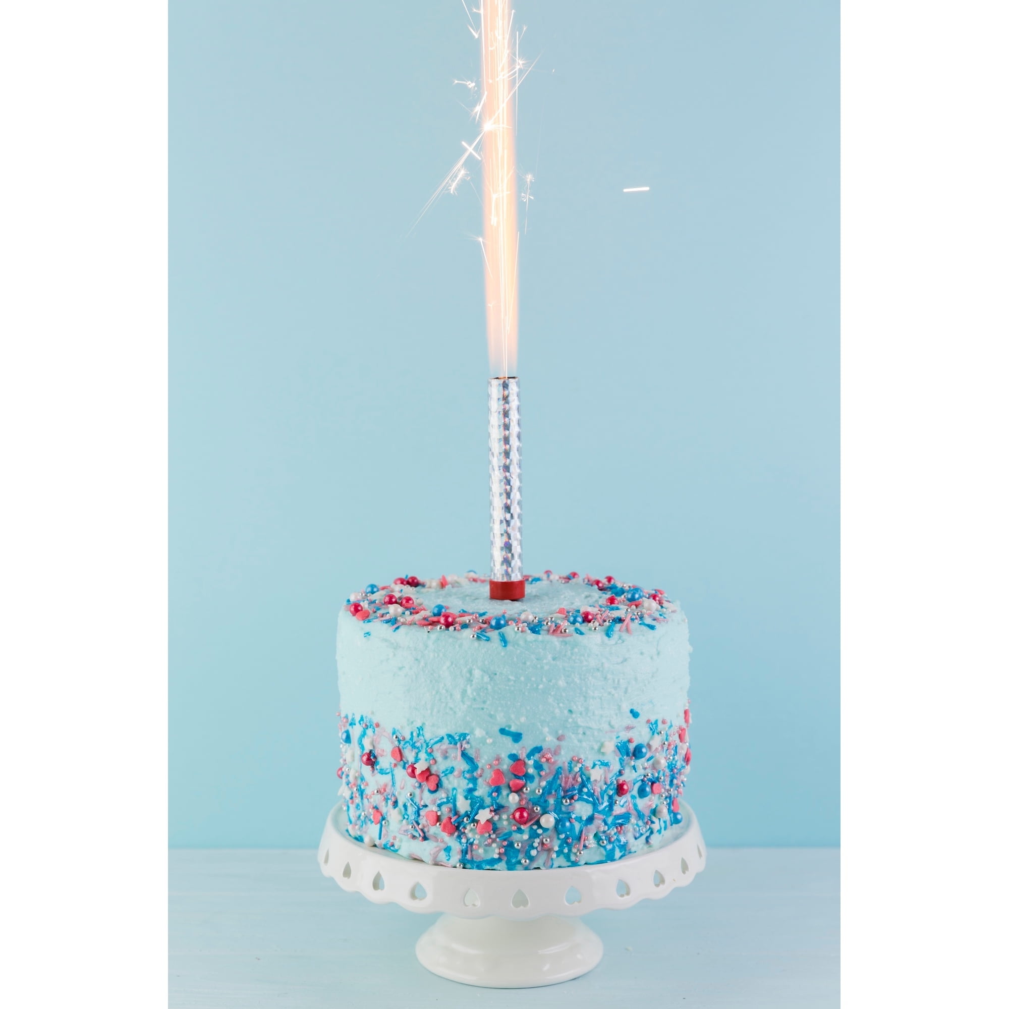 Sparkling Celebration Party Candles, Big Birthday Cake Sparklers ...