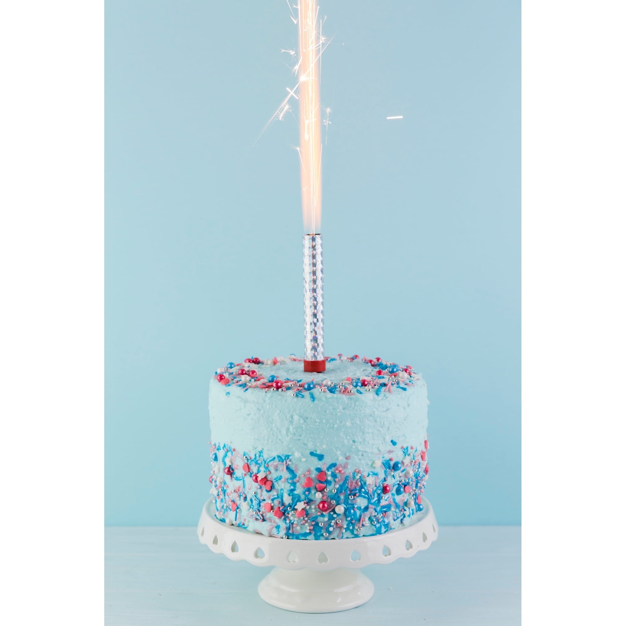 Sparkling Celebration Party Candles, Big Birthday Cake Sparklers ...