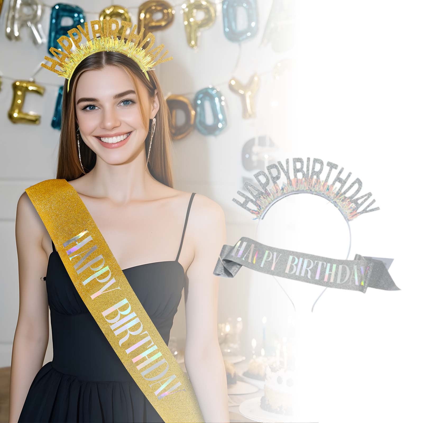 Sparkling Celebration Sash with Hot Stamped Font for Birthday ...