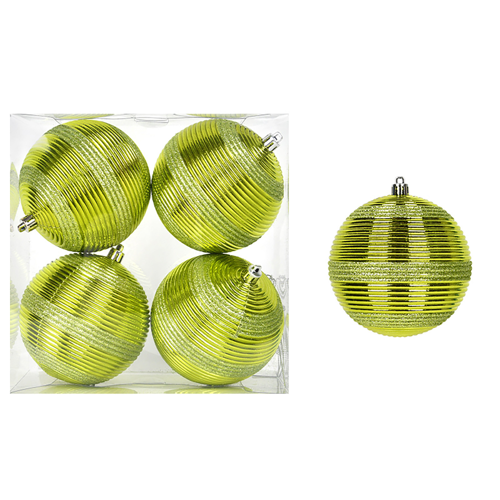 Sparkling Christmas Decoration Transparent Hanging White Tree Crafts ...