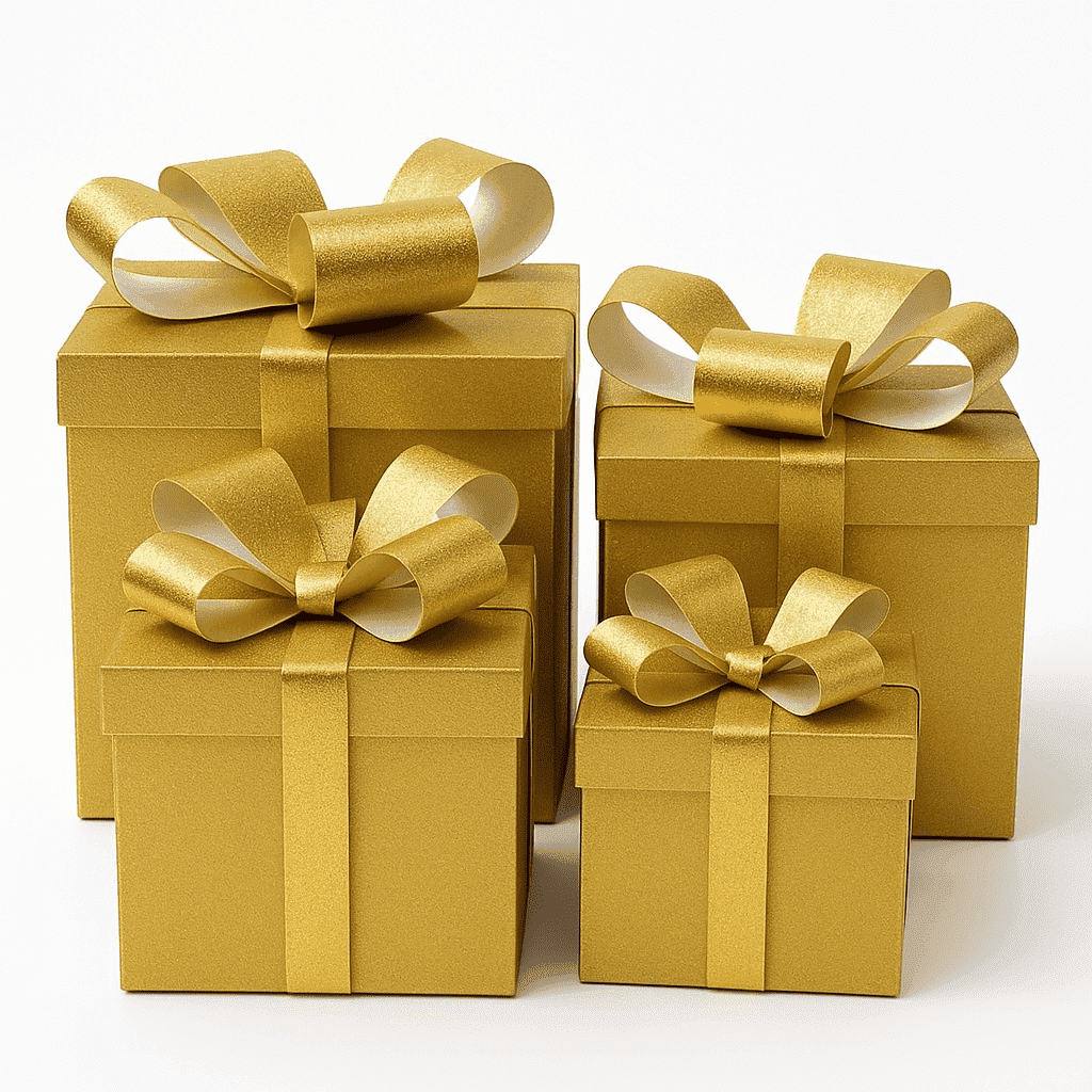 YUANJIAMU Sequined Sparkle Gift Box Set - Elegant Party Candy ...