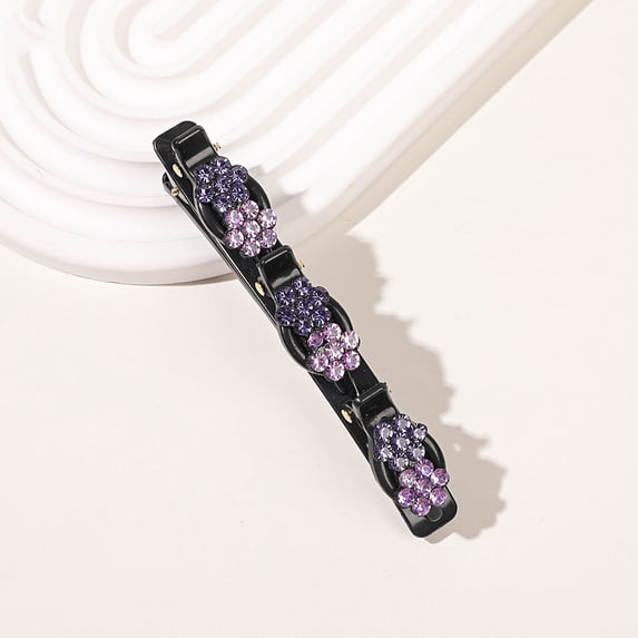 Sparkling Crystal Stone Braided Hair Clips,Rhinestone Hair Clips,Hair ...